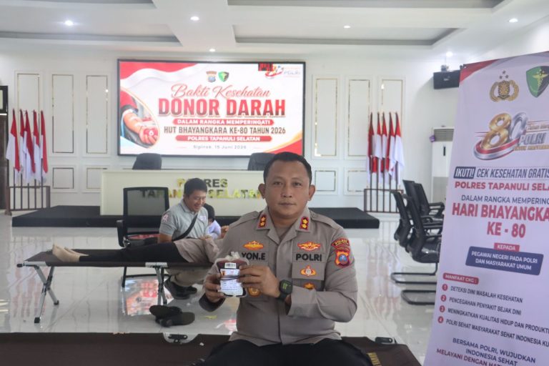 Polres Tapsel Gelar Aksi Donor Darah, Bukti HUT Bhayangkara Bukan ...